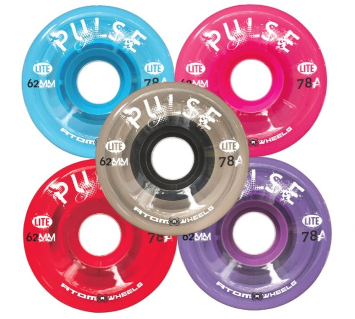 Atom Pulse Lite Wheels 4-pack – Roller Skate Oʻahu